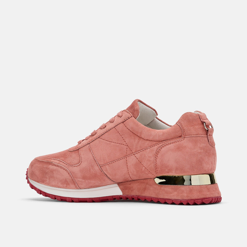 Ms Ash Coral Pink Suede Trainers Marc Nolan