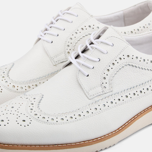 Alexander White/Tan Leather Longwing Sneakers - Marc Nolan