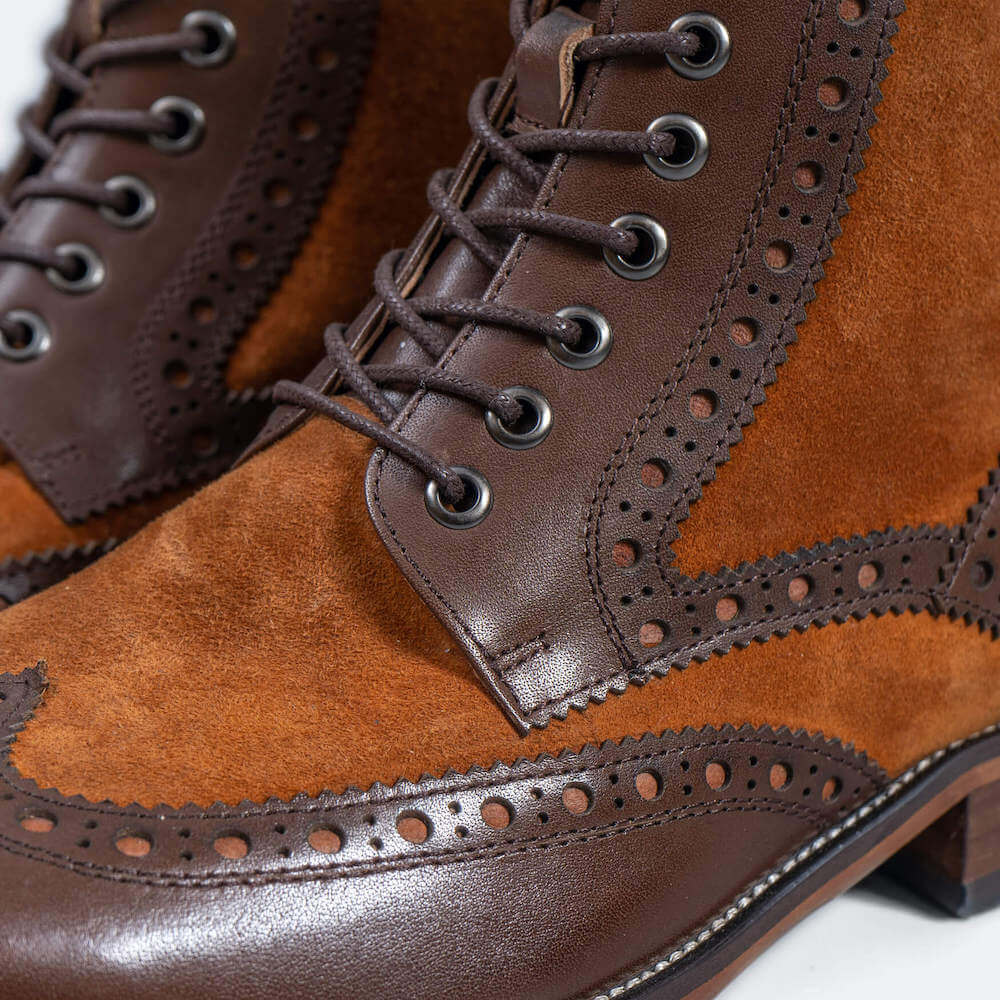 Belmont Wingtip Boots - Marc Nolan