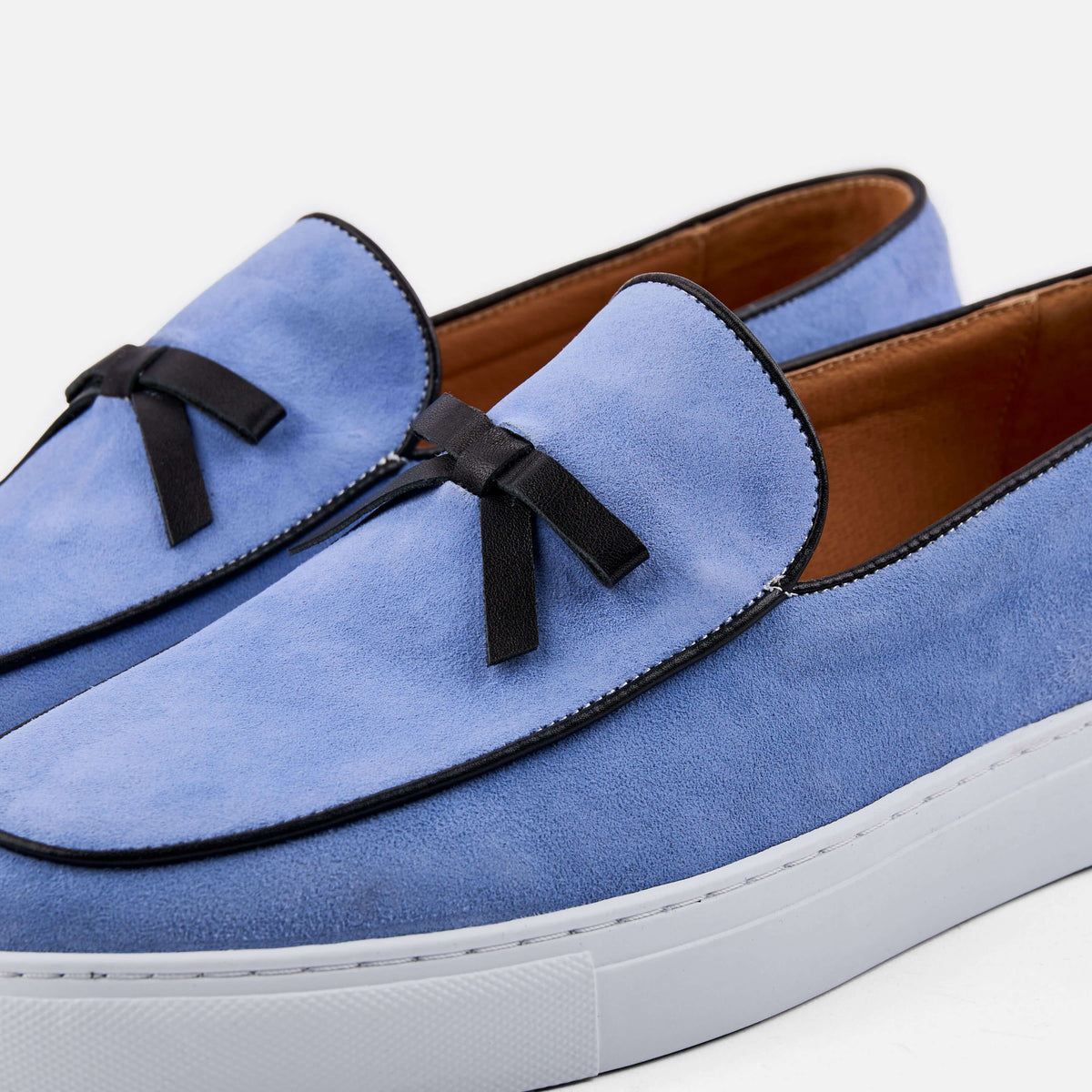 Odell Ivy Blue Suede Loafer Men's Shoes - Marc Nolan